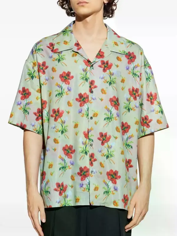 Loewe Floral-print Short-sleeve Shirt