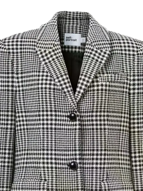 SELF-PORTRAIT Houndstooth Blazer