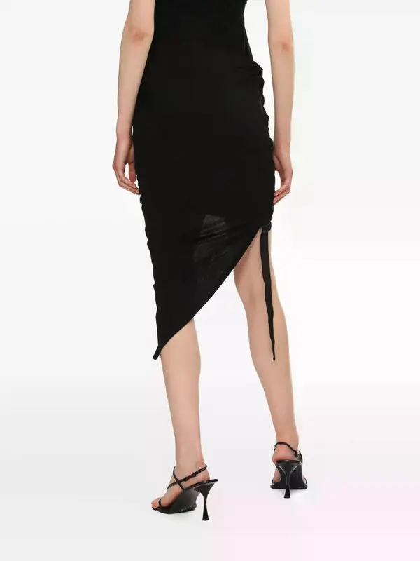 Helmut Lang Draped Asymmetrical Skirt