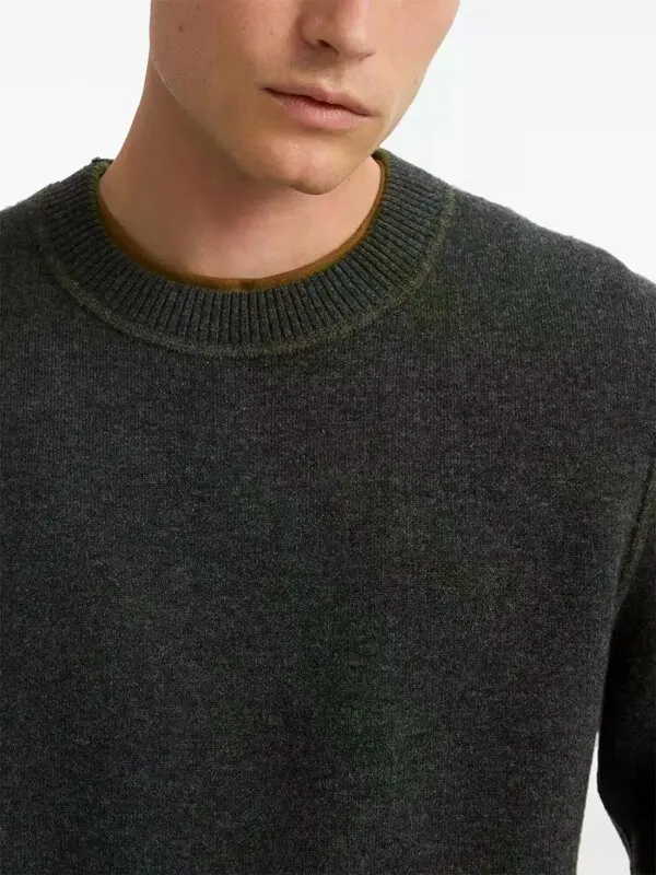 YVES SALOMON Two-tone Reversible Knit Jumper