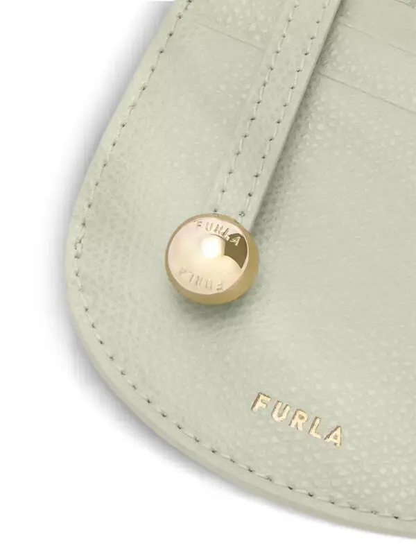 Furla Laura Leather Strap Cardholder - Green
