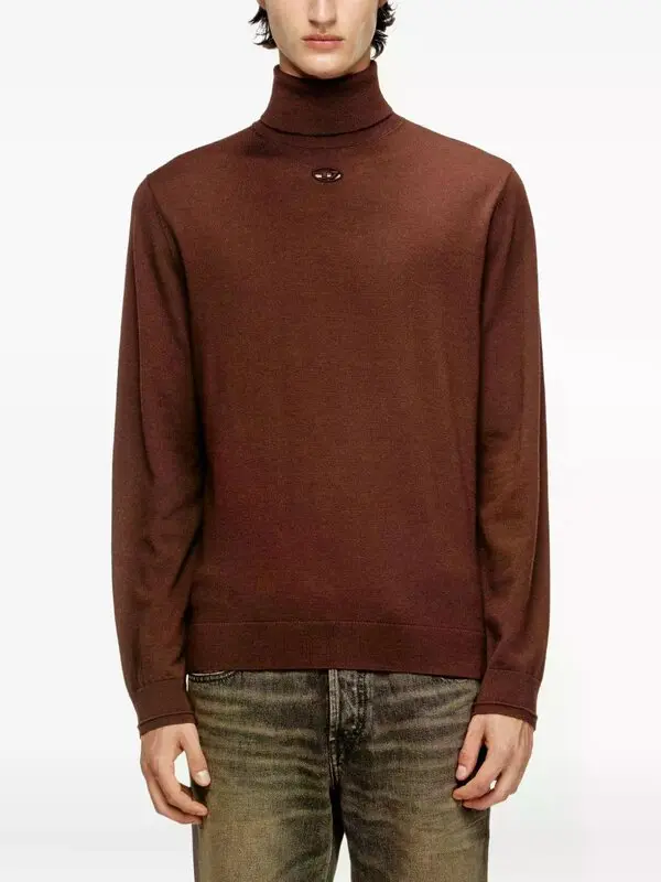 DIESEL® K-varta Roll-neck Jumper - Red