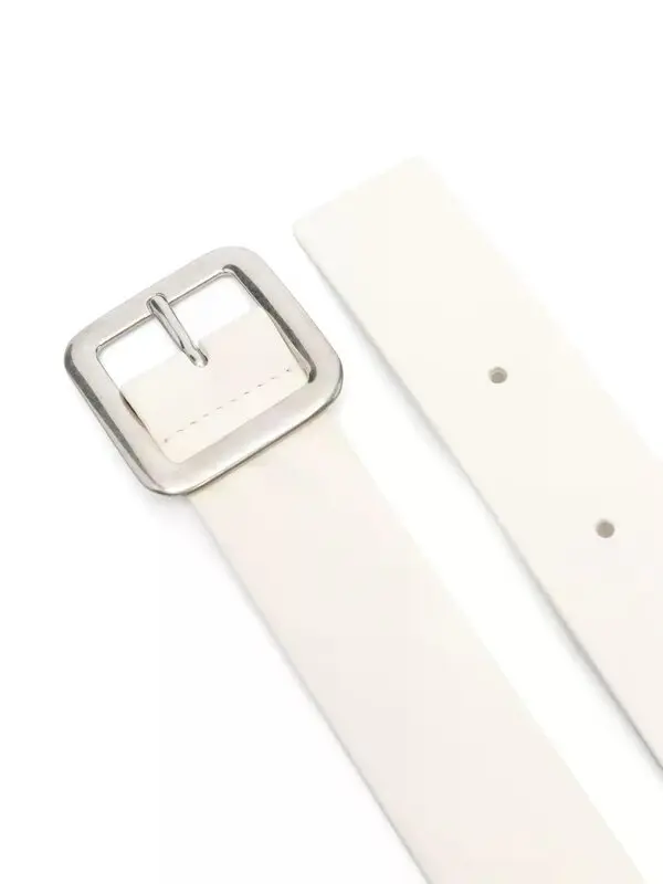 JIL SANDER White Leather Belt 41 Inches Long Jil Sander Skinny Leather Belt - White Belts, Accessories  main image 3