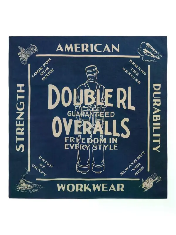 Ralph Lauren Workwear Graphic-print Scarf - Blue