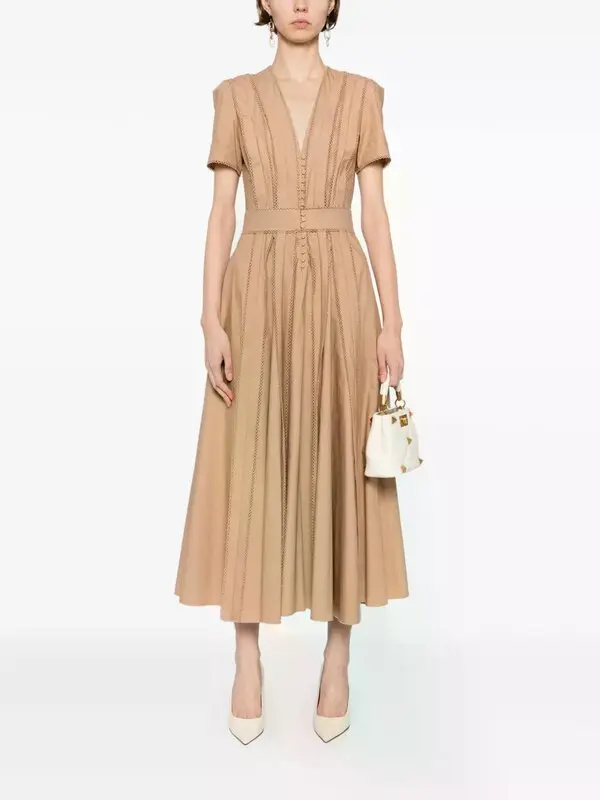 Elie Saab Poplin Mini Dress