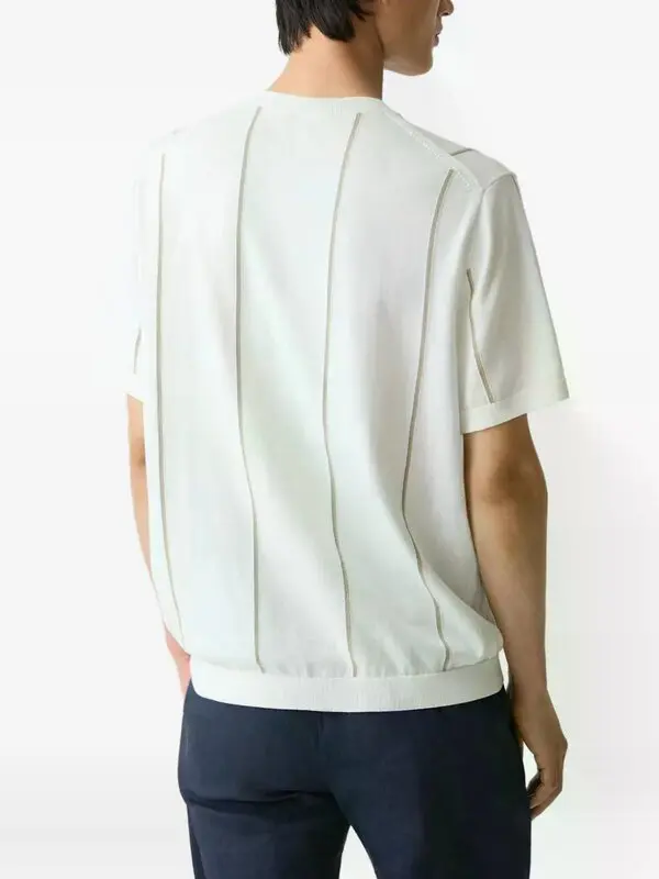 Theory Striped Cotton Sweater
