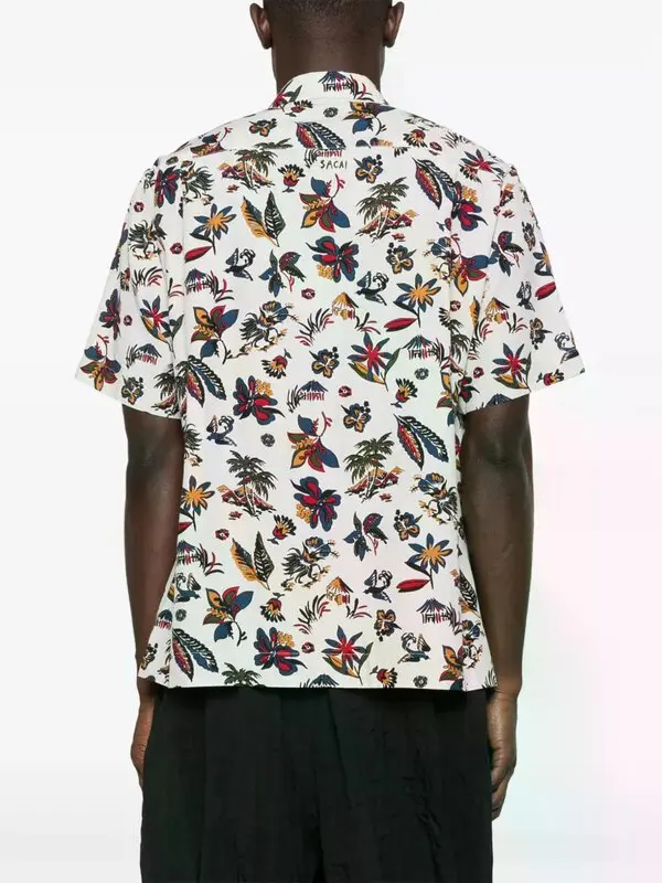 Sacai Printed Shirt - Neutrals