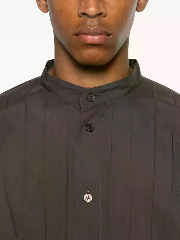 Issey Miyake Pleated Shirt - Brown