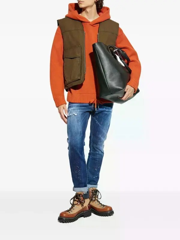 Dsquared2 Kangaroo-pocket Hooded Sweater