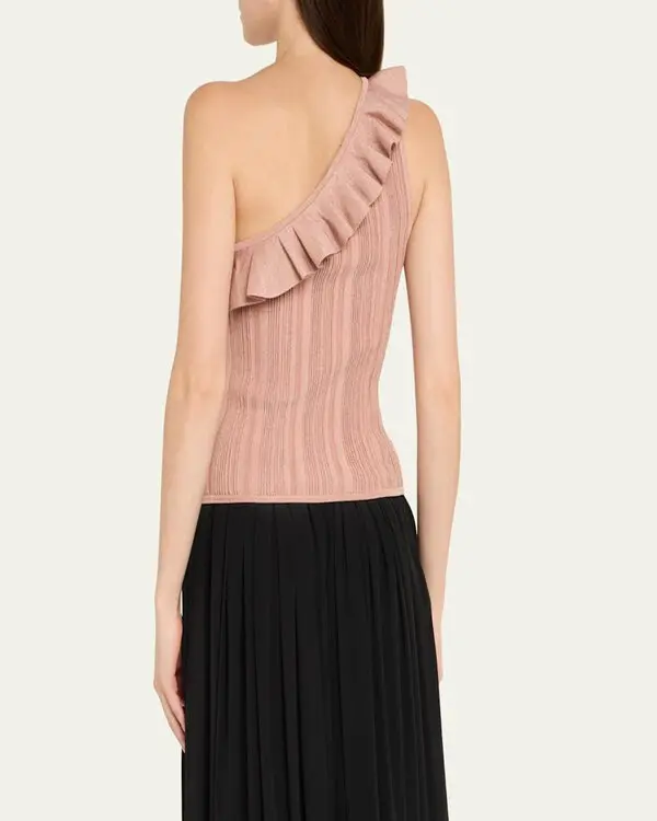 Zimmermann Lucky Metallic Frill Tank Top