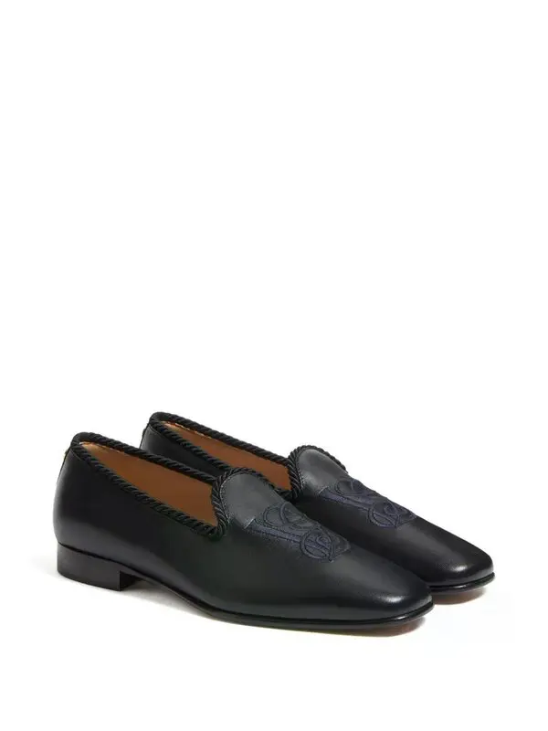 Valentino Garavani Les Alcôvettes Leather Loafers