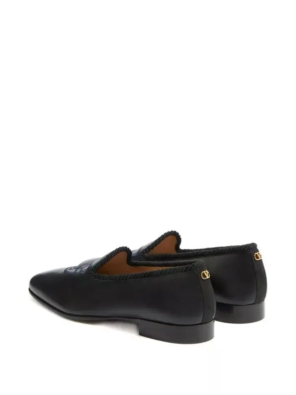Valentino Garavani Les Alcôvettes Leather Loafers
