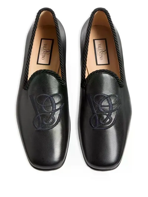 Valentino Garavani Les Alcôvettes Leather Loafers