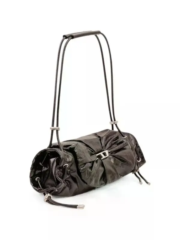 DIESEL® Small Scrunch-d Shoulder Bag - Black