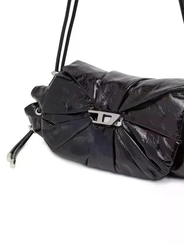DIESEL® Small Scrunch-d Shoulder Bag - Black