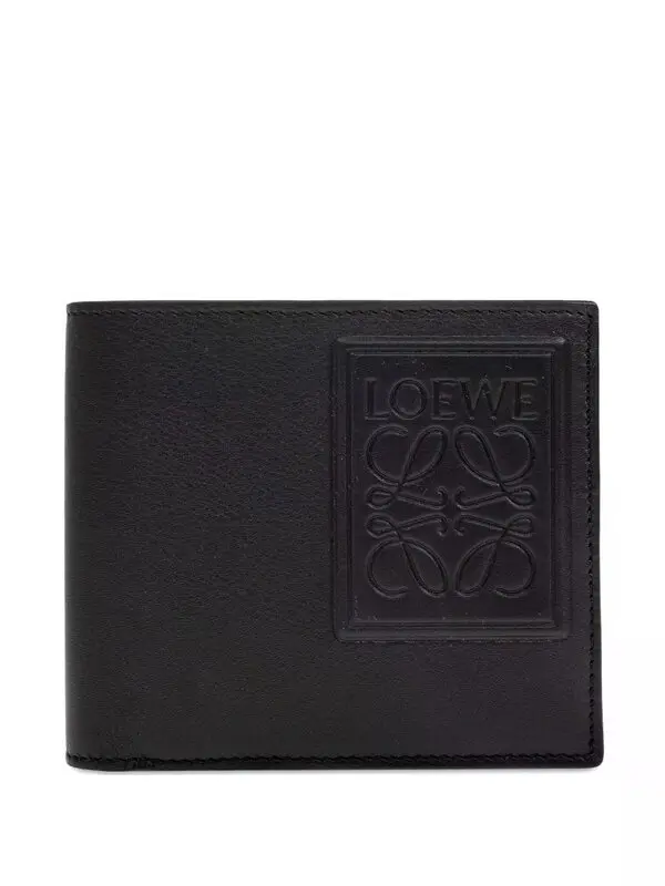 Loewe Embossed Leather Wallet - Black