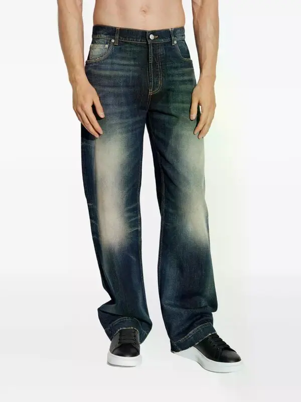Alexander McQueen Faded Jeans