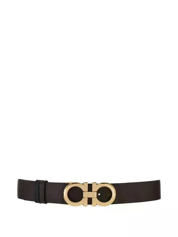 FERRAGAMO Gancini Belt - Brown