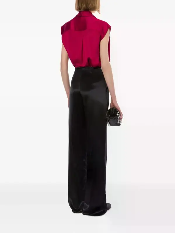 Alberta Ferretti Satin Blouse - Pink