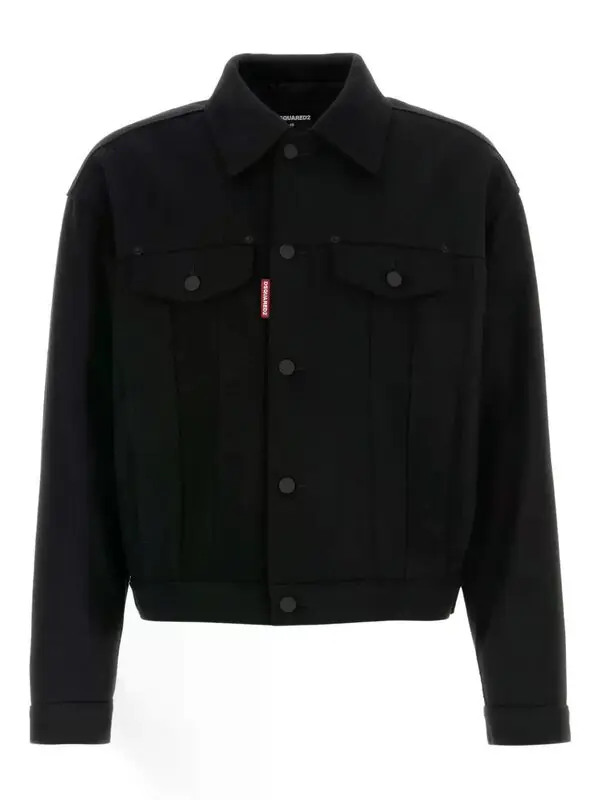 Dsquared2 Virgin Wool-blend Shirt Jacket