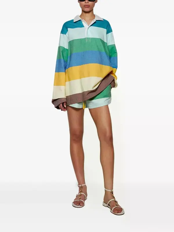 MARRAKSHI LIFE Striped Drawstring Shorts
