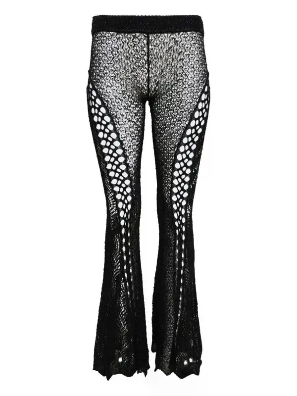 ROBERTA EINER Crochet Flared Trousers