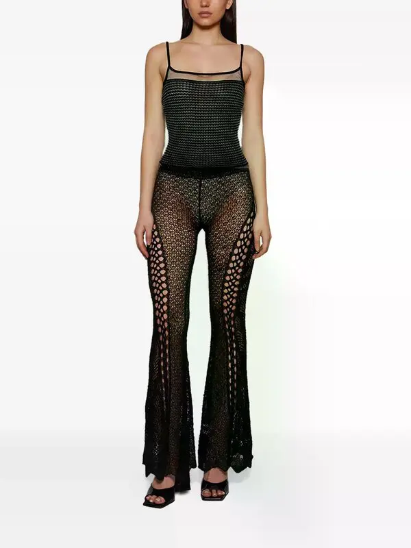 ROBERTA EINER Crochet Flared Trousers