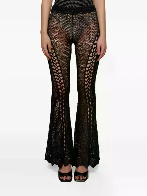 ROBERTA EINER Crochet Flared Trousers