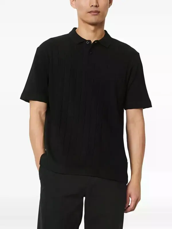 Marc O'polo Ribbed Short-sleeves Polo Shirt