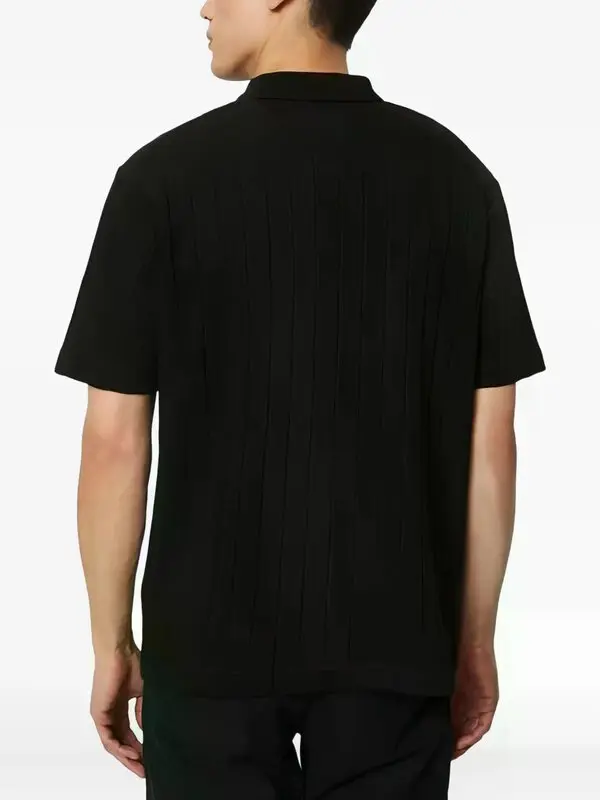 Marc O'polo Ribbed Short-sleeves Polo Shirt