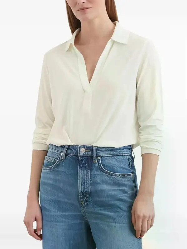 Marc O'polo Polo-collar Long-sleeve Top