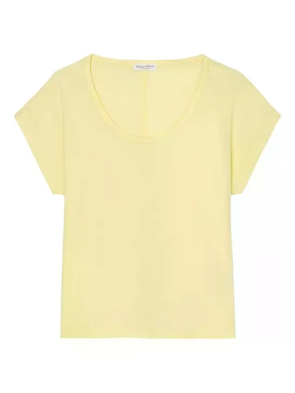 Marc O'polo Scoop-neck Short-sleeve T-shirt - Yellow