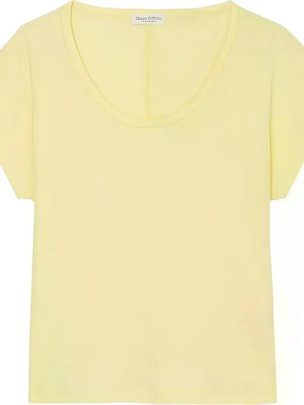 Marc O'polo Scoop-neck Short-sleeve T-shirt - Yellow
