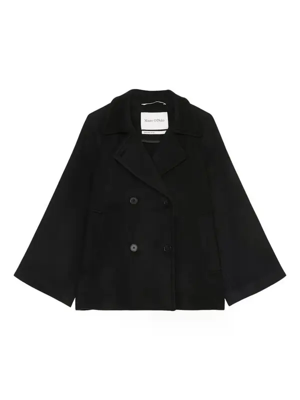 Marc O'polo Double-breasted Coat - Black