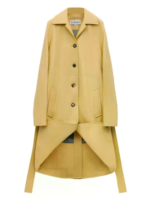 Loewe Button-up Coat - Neutrals