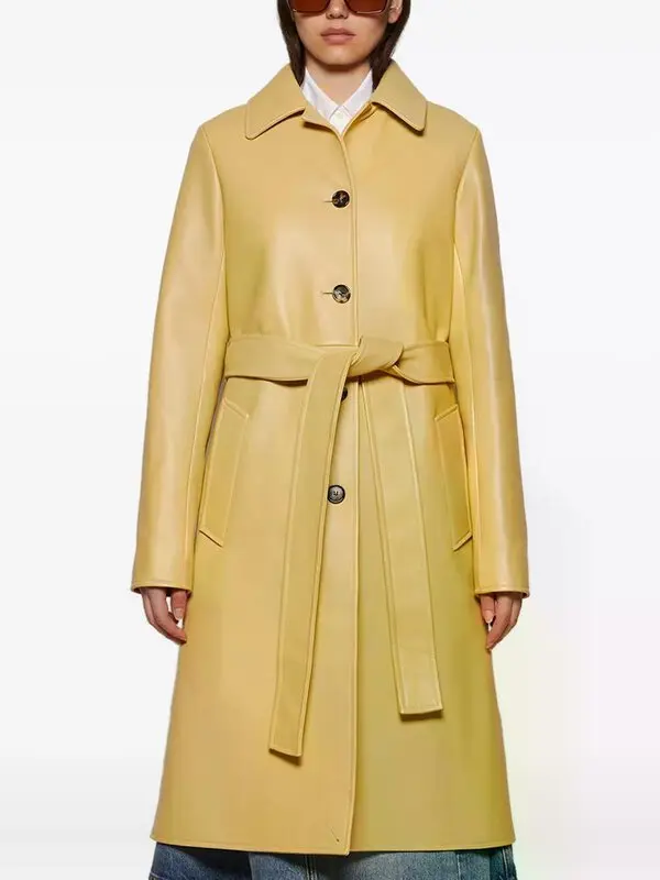 Loewe Button-up Coat - Neutrals