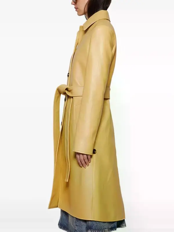 Loewe Button-up Coat - Neutrals