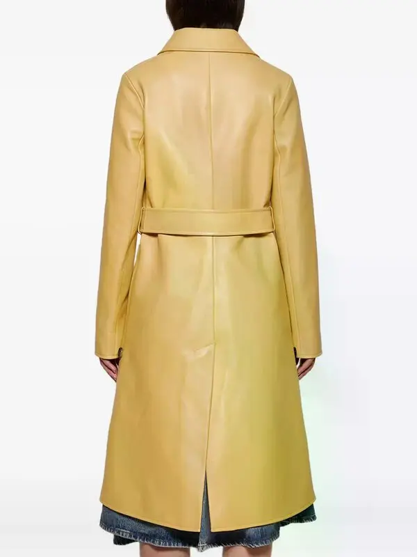 Loewe Button-up Coat - Neutrals