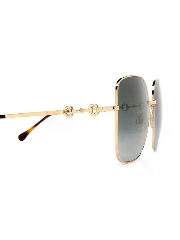 Gucci Horsebit Oversized Sunglasses