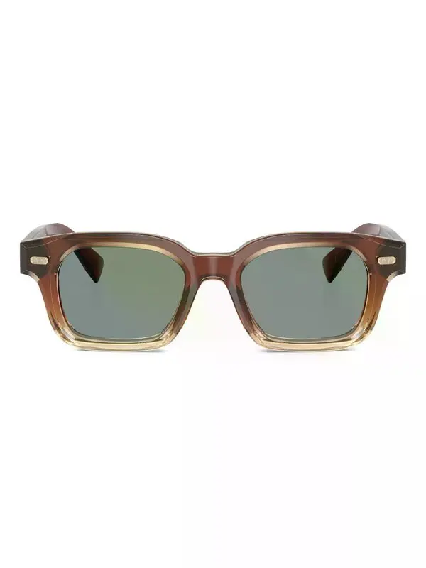 Brunello Cucinelli Square-frame Sunglasses - Brown