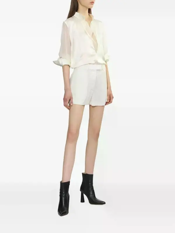 Helmut Lang Silk-panelled Blouse