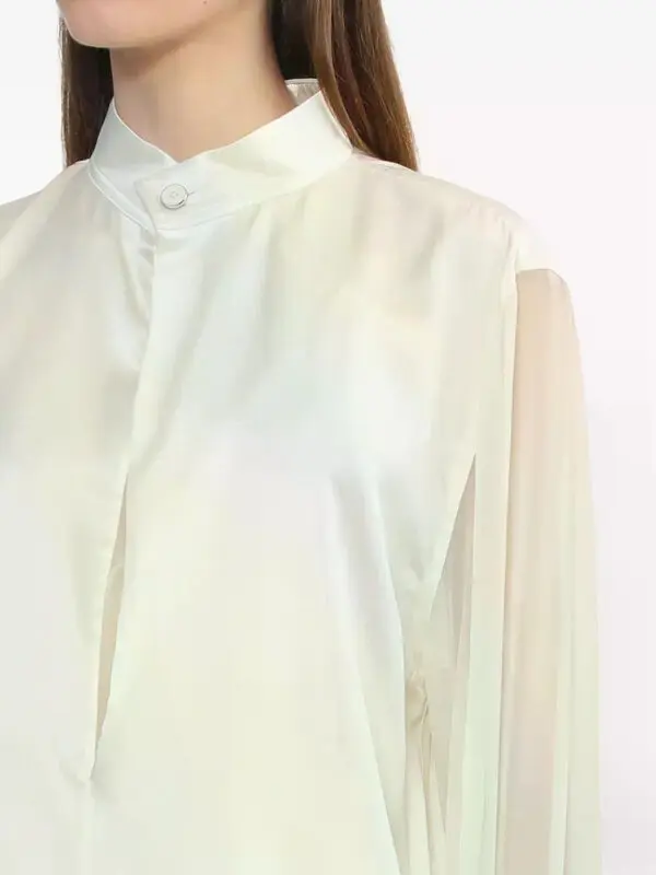 Helmut Lang Silk-panelled Blouse