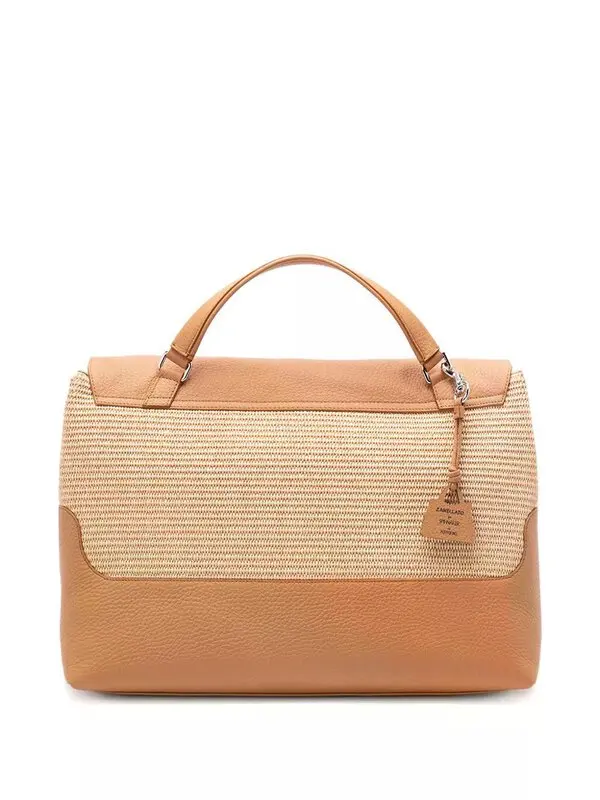 ZANELLATO Textured Leather Postina Spinnaker Tote - Brown