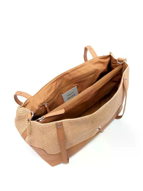 ZANELLATO Textured Leather Postina Spinnaker Tote - Brown