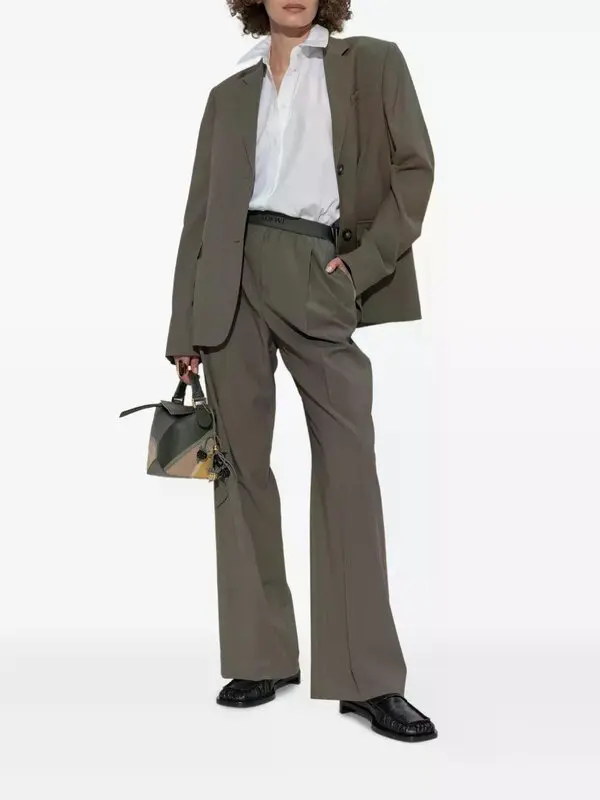 Loewe Tie-fastening Wool Blazer - Green