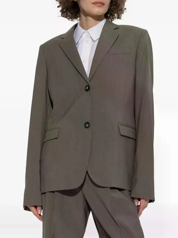 Loewe Tie-fastening Wool Blazer - Green