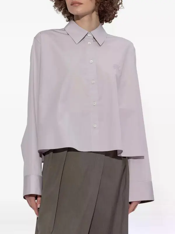 Loewe Anagram Embroidered Shirt - Purple