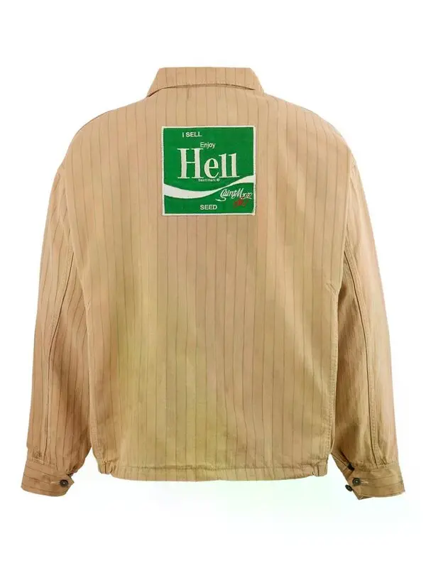 SAINT MXXXXXX Pinstripe Zip-up Jacket