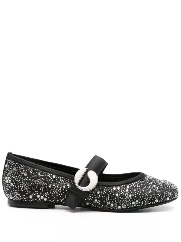 Coperni Crystal-embellished Ballerinas