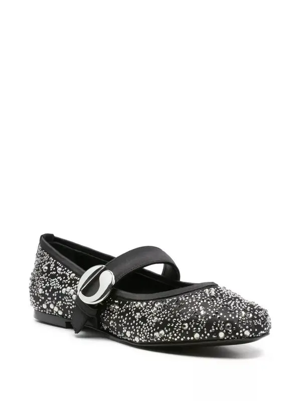 Coperni Crystal-embellished Ballerinas